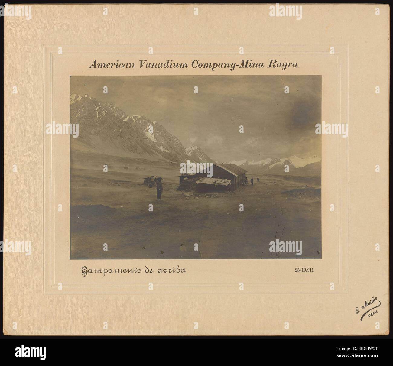 This photograph from 1911 shows a general view of the American Vanadium ...