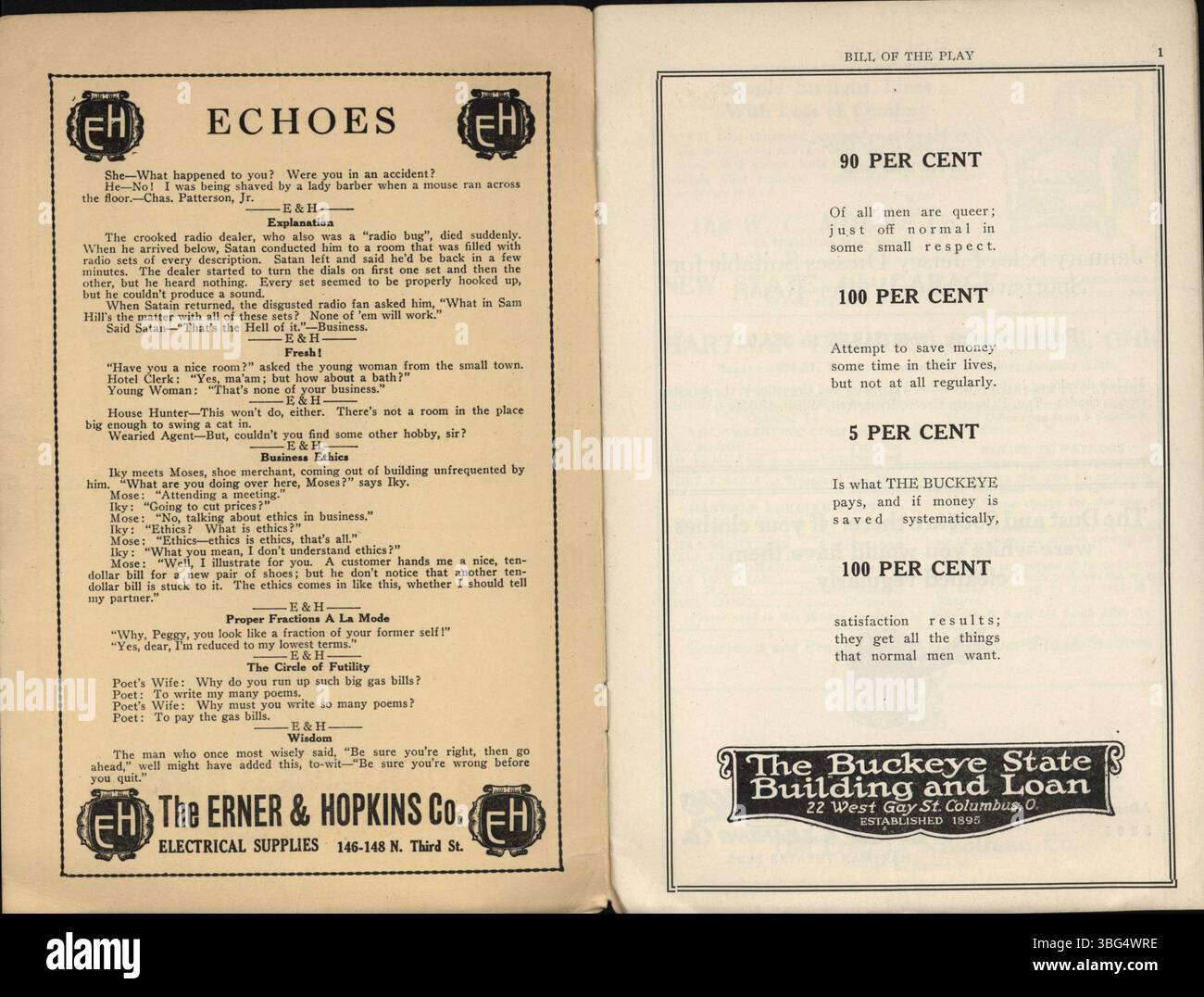 Another page from the 1927 program for a play at the Hartman Theater ...