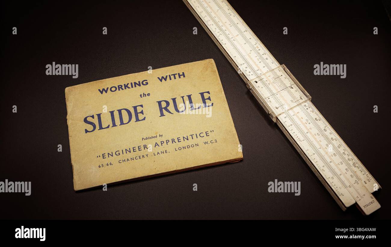 Slide Rule and instruction manual, from my university days, maths ...