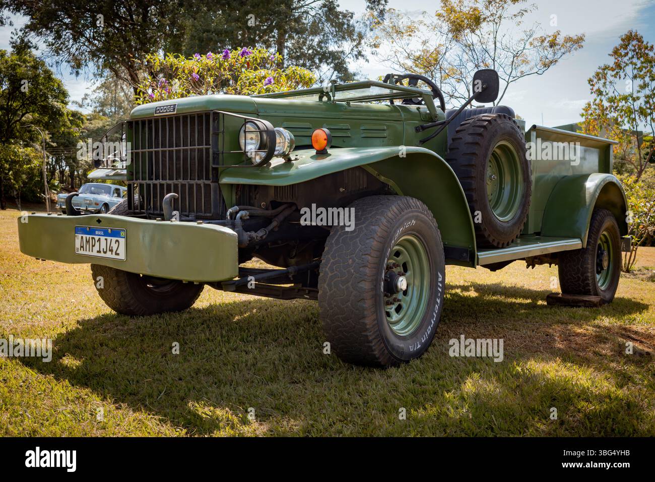 Old military vehicle 1942 Dodge on display at the monthly meeting of ...