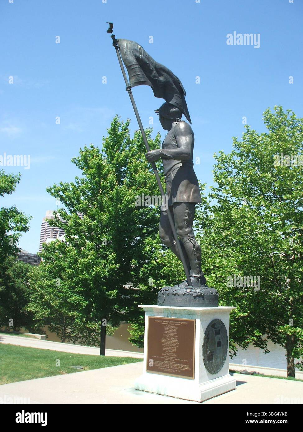 This bronze statue of Lucas Sullivant, the founder of Franklinton ...