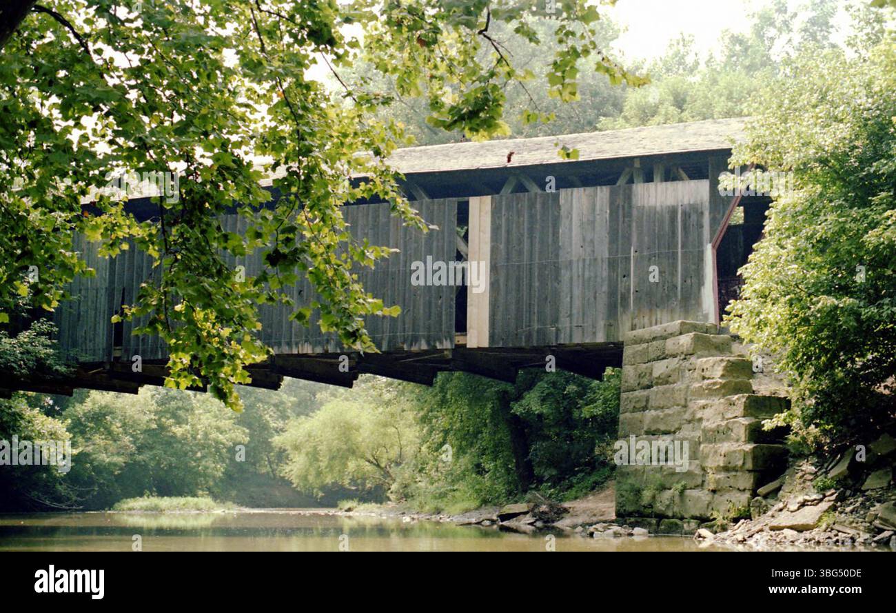 Photograph of the Bergstresser / Dietz covered bridge, the last ...