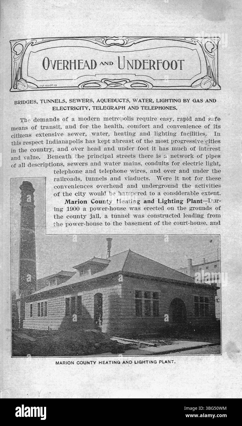 Hyman's 1909 Handbook of Indianapolis provides a historical overview of ...