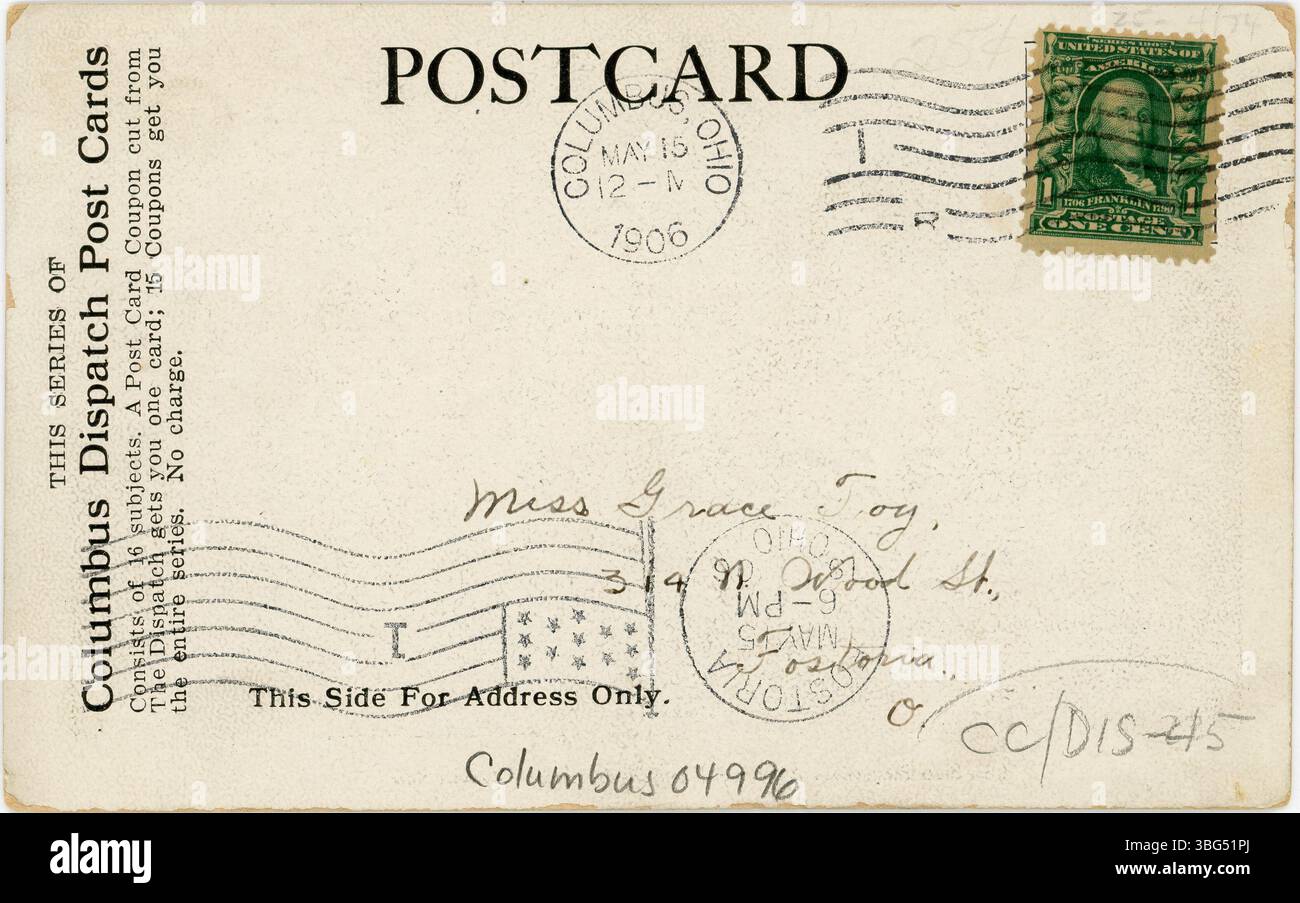 This black and white postcard features the Ohio Penitentiary Annex in ...