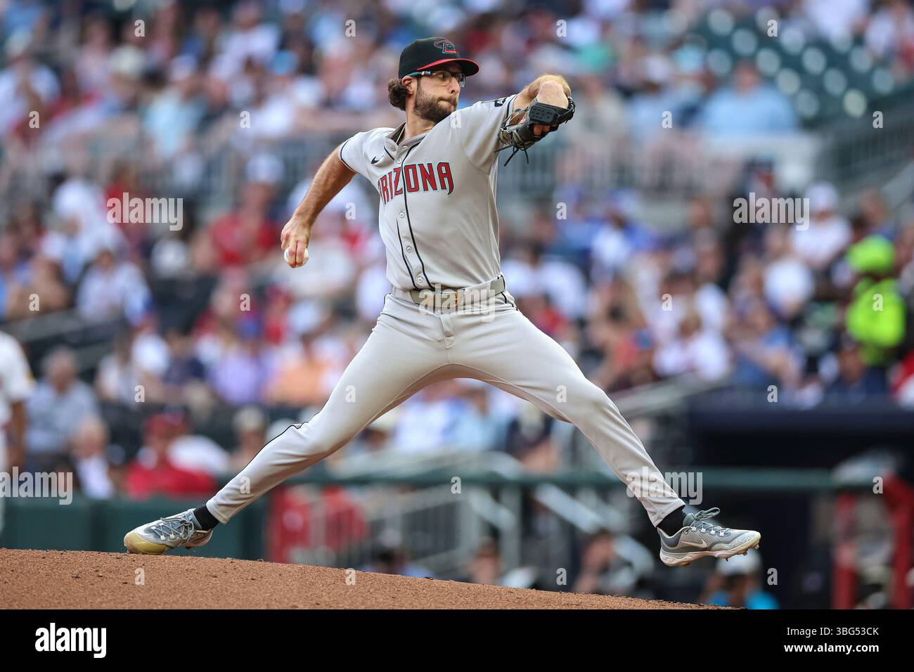 Arizona Diamondbacks pitcher Zac Gallen delivers in the second inning ...