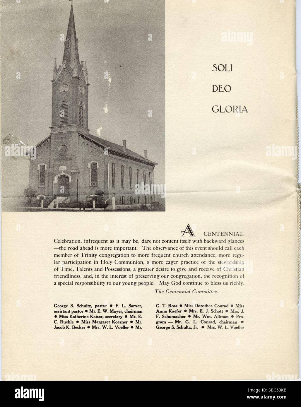 A historical overview of Trinity Evangelical Lutheran Church, Columbus ...
