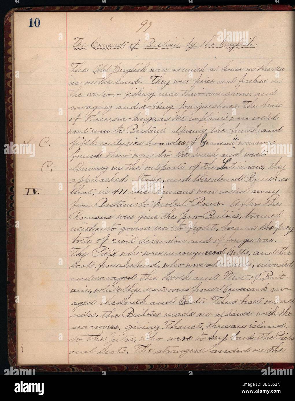 Grace Julian Clarke’s freshman notebook, dating from 1880-1893 at ...
