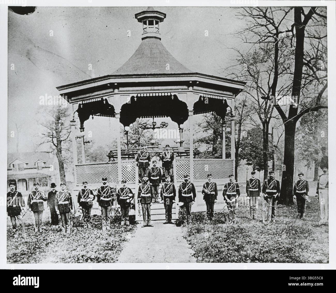 The Fort Hayes Bandstand, originally located at the Columbus Barracks ...