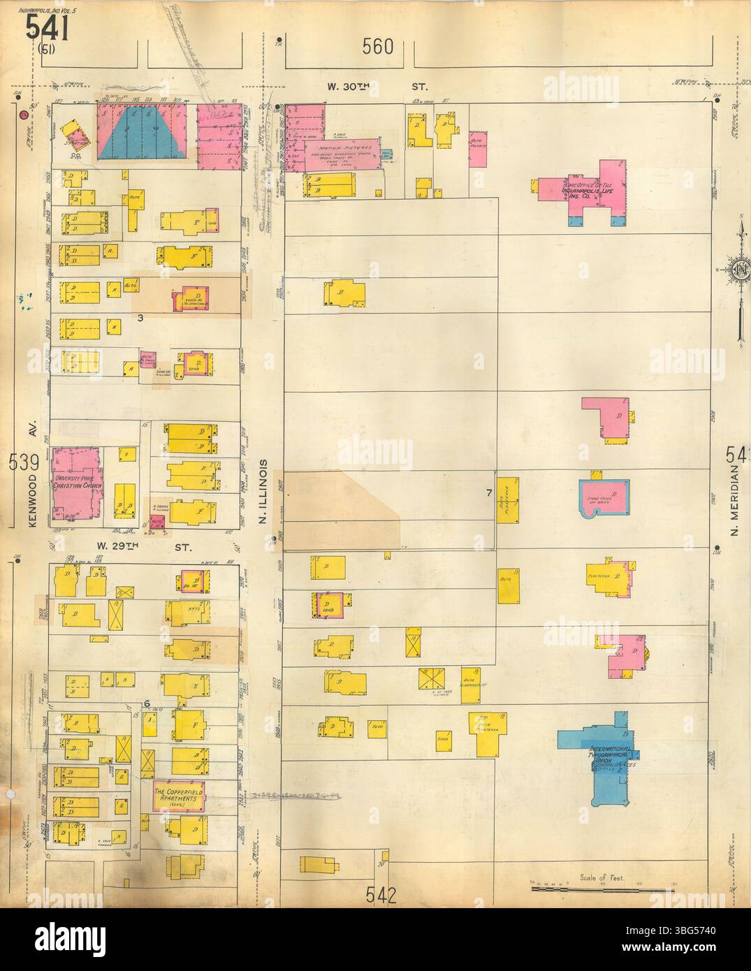 Sanborn Map #541 from 1938 provides detailed information on the layout ...