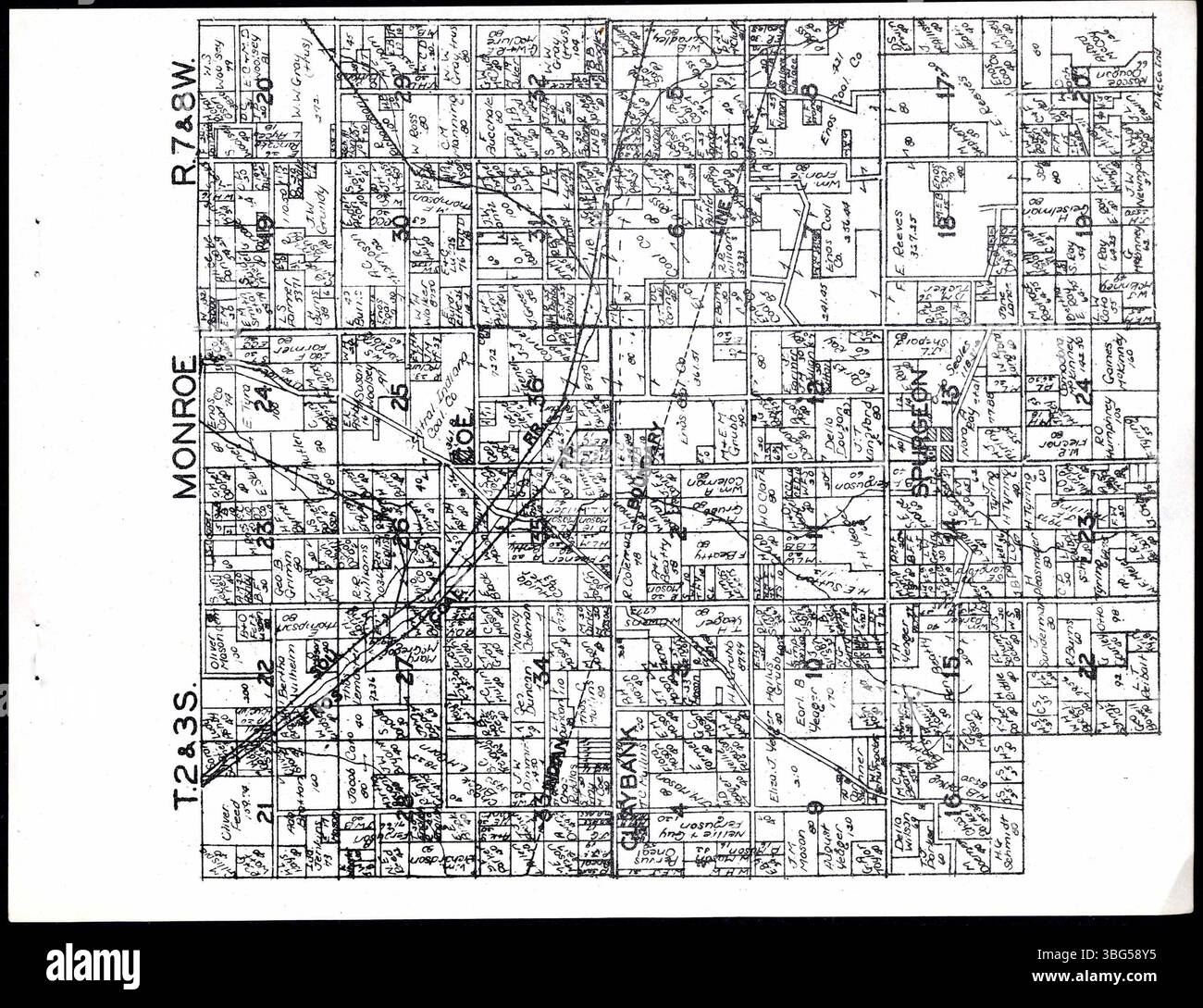 A 1927 plat book featuring county and township maps of Pike County ...