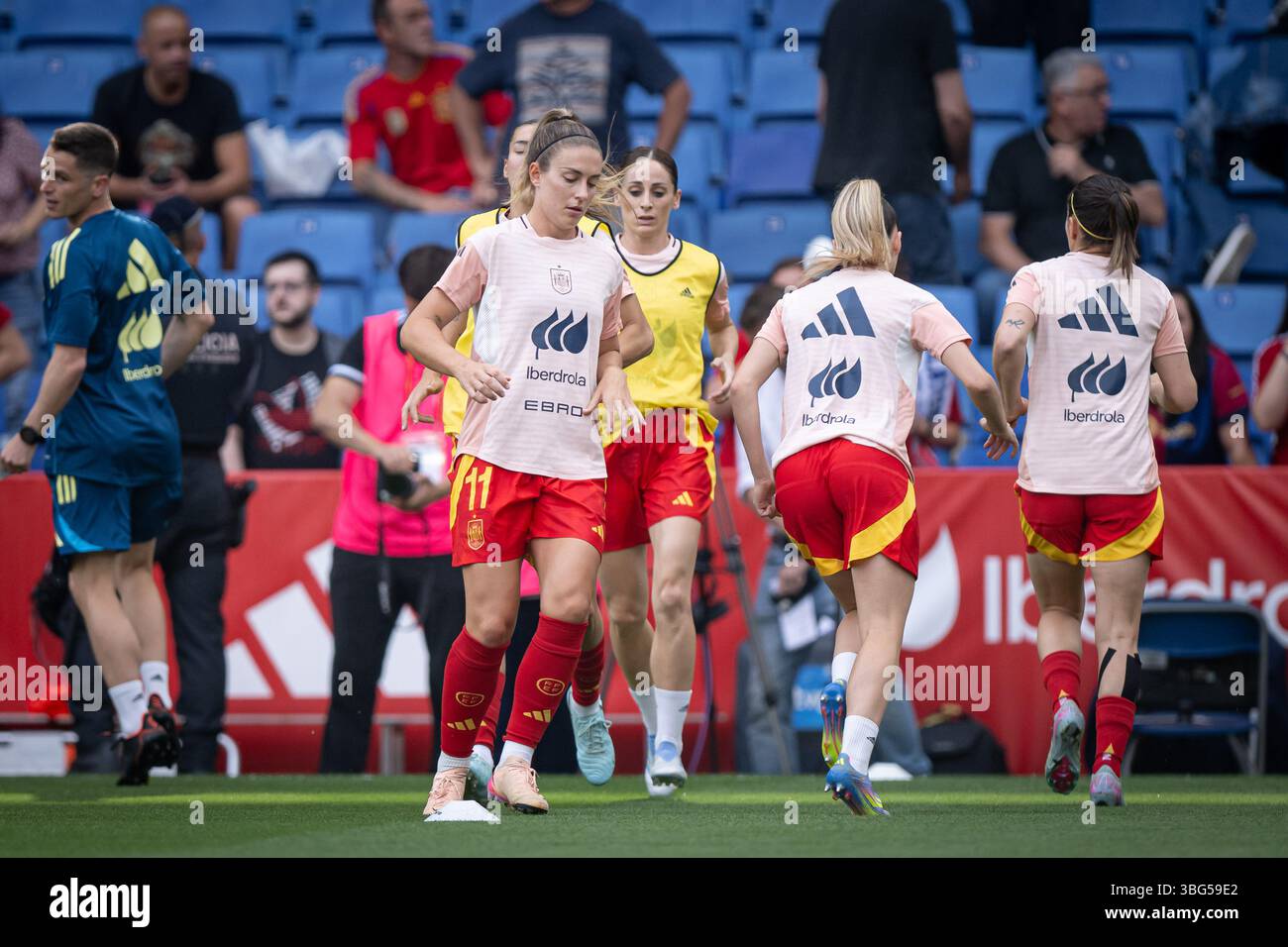 Barcelona, Spain. 03rd June, 2025. Alexia Putellas (Spain) warms up ...