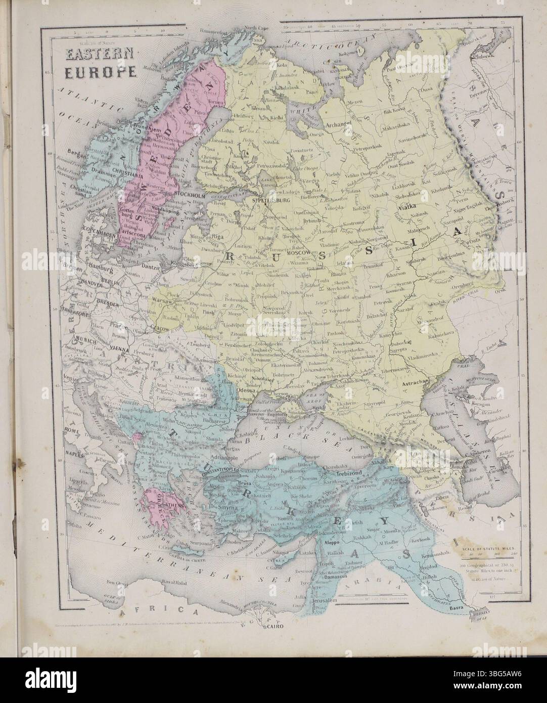 J. H. Colton's School Atlas, 1860, designed for educational purposes ...