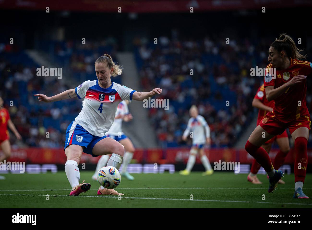 Keira Walsh (England) in action during a Women's Nations League match ...