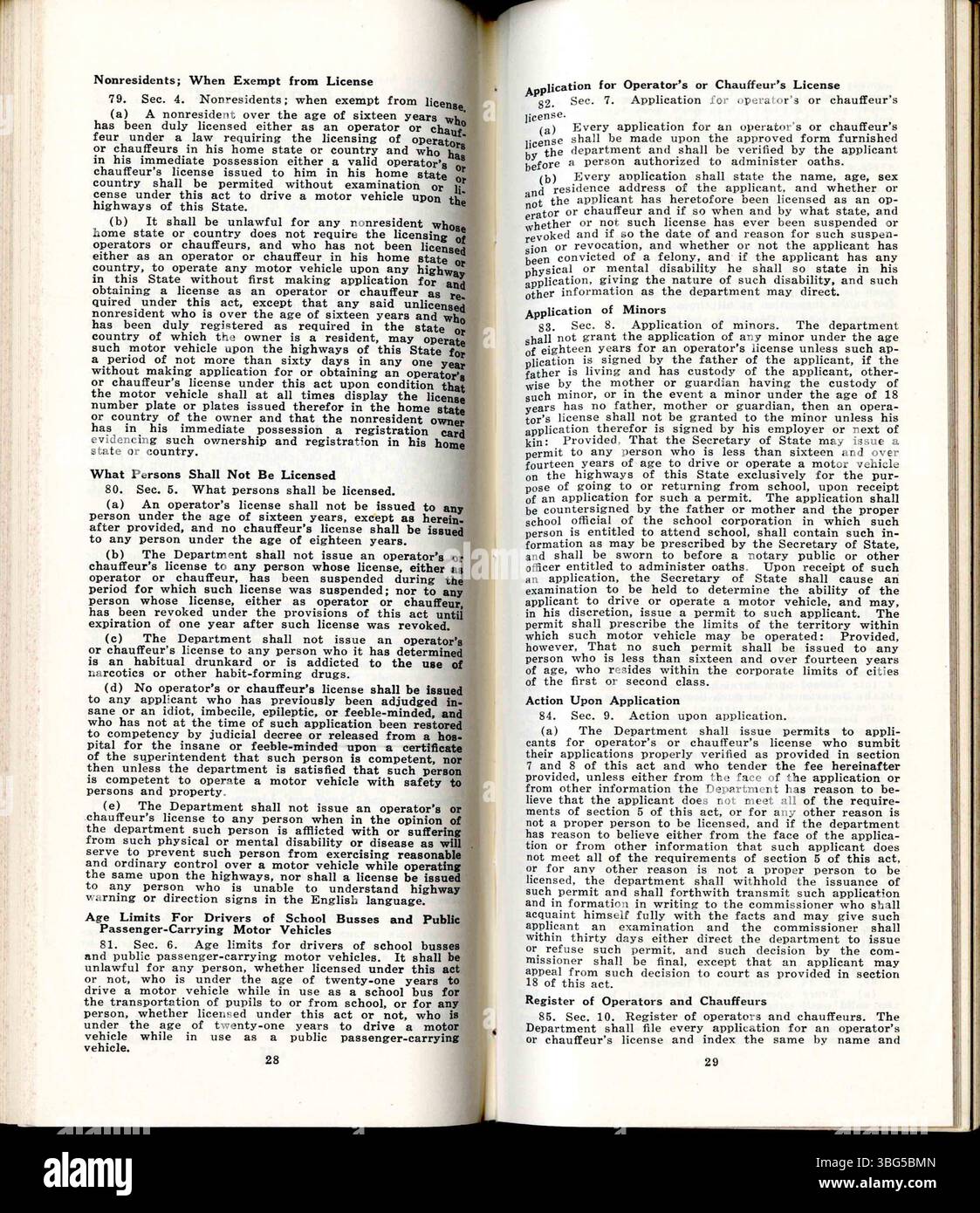 This portion of the 1931 Indiana motor vehicle and highway laws ...