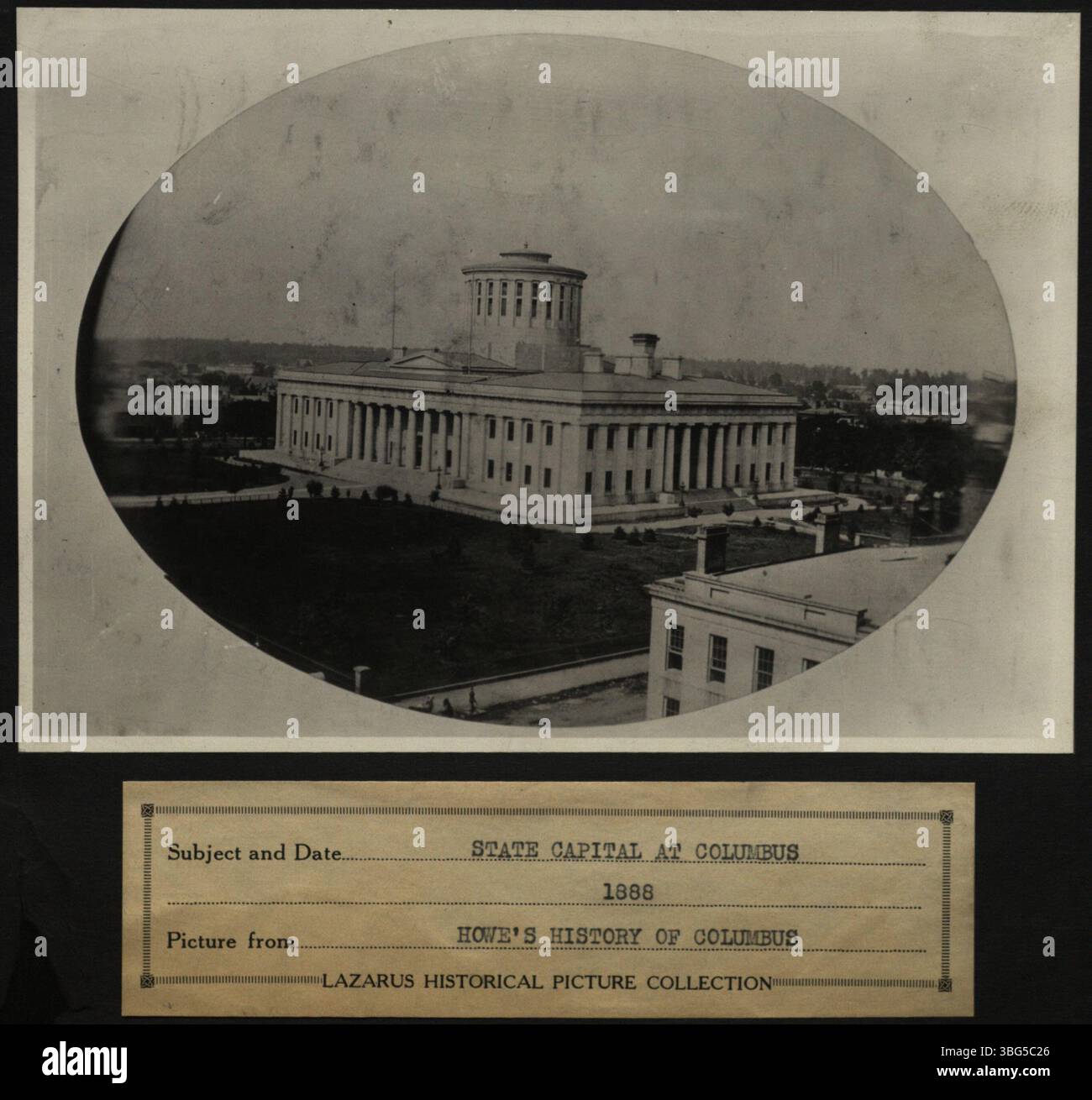Another 1888 photograph of the State Capitol in Columbus, providing ...