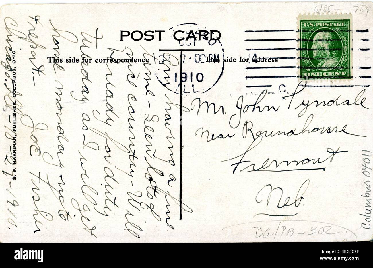 A second black and white postcard of the Ohio State Penitentiary ...