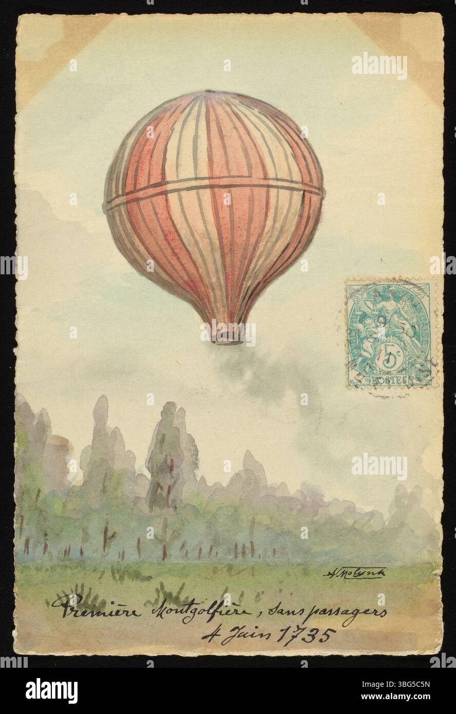 The first successful public demonstration of a hot air balloon was ...