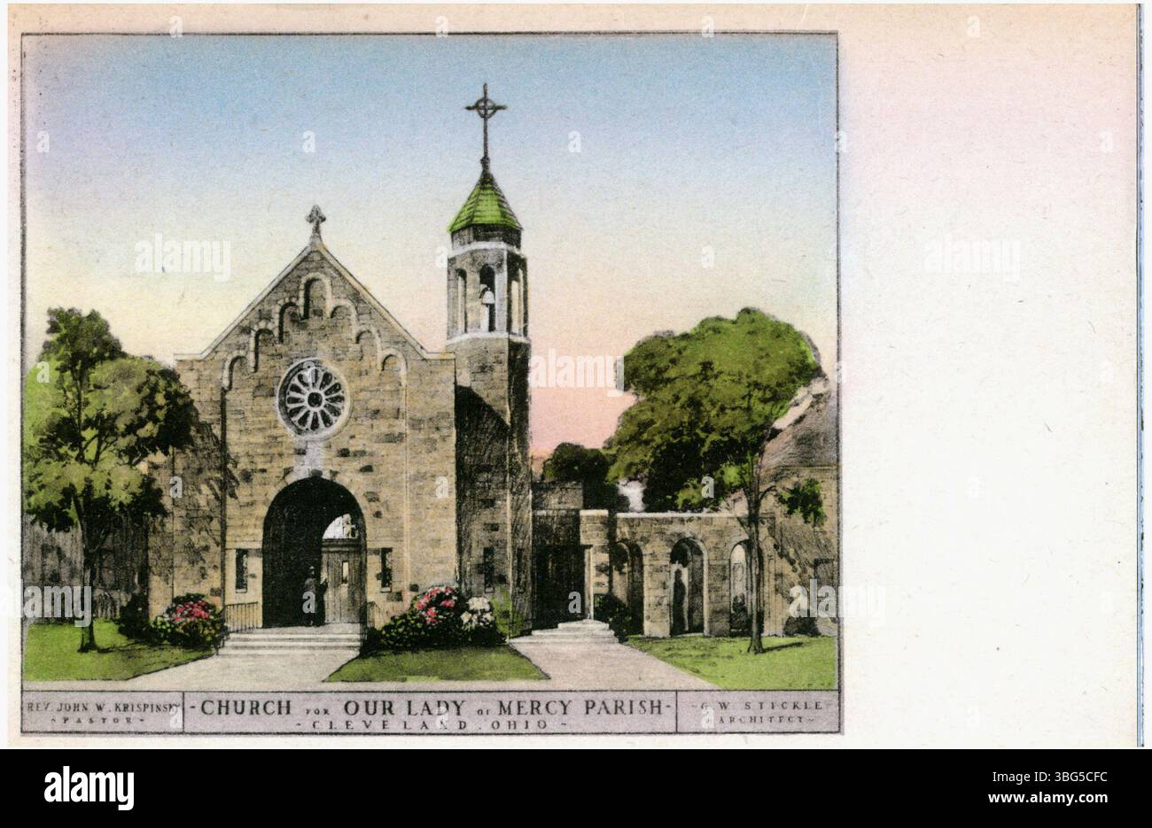Church building for Our Lady of Mercy Parish in Cleveland, Ohio. The ...