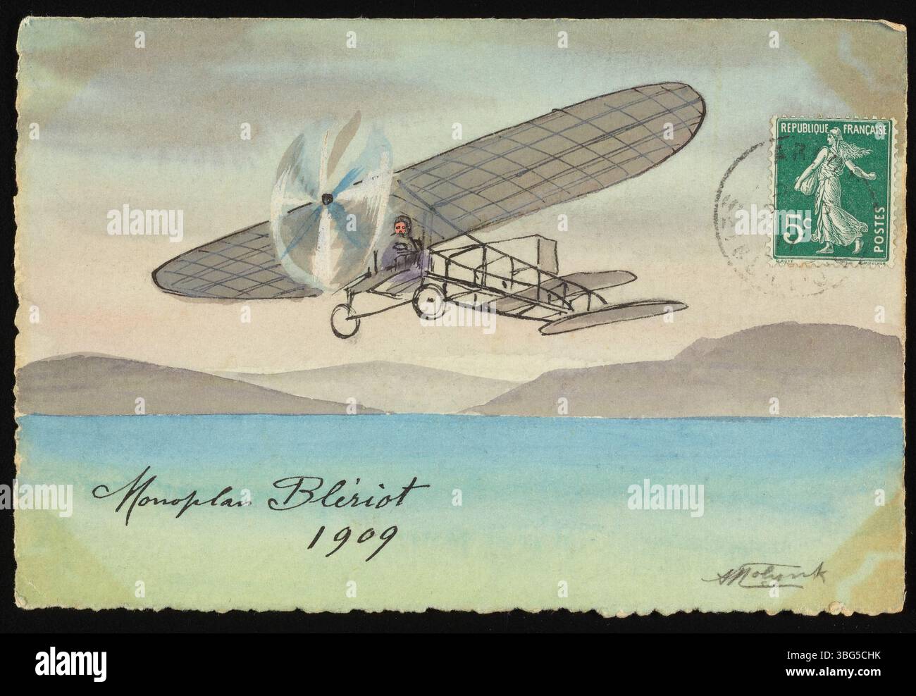 The Monoplan Blériot is an early aircraft designed and flown by French ...