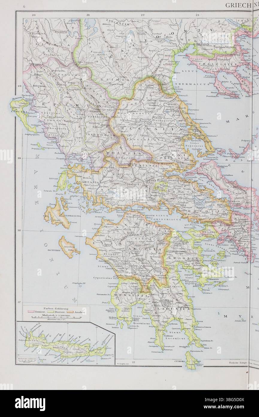 This page from G. Droysen's 1886 Historical Atlas presents part of the ...