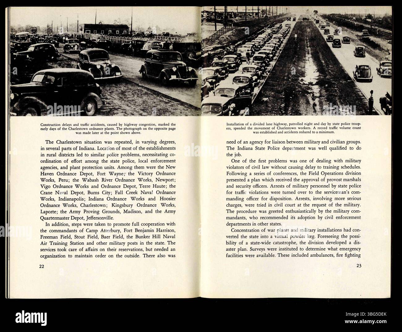 This section of the 1944 progress report for the Indiana State Police ...