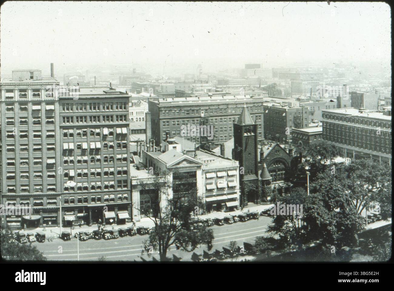 A 1925 photograph of East Broad Street in Columbus, showing the Outlook ...