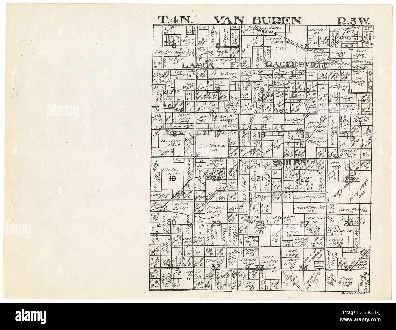 This 1927 plat book of Daviess County, Indiana, provides maps of the ...