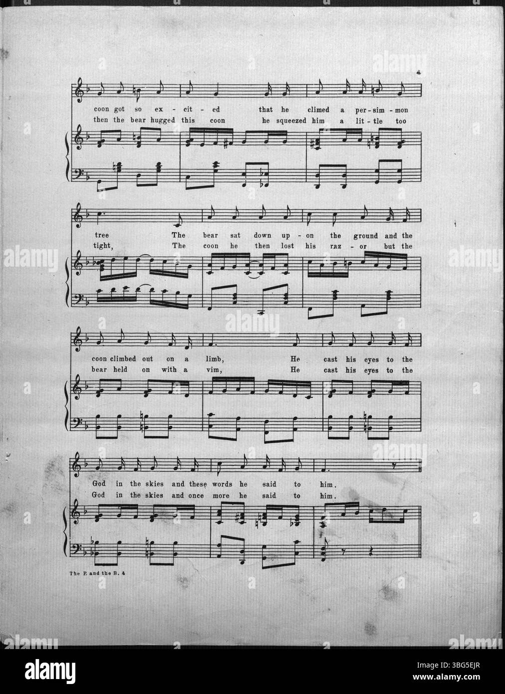 The cover of 'Preacher and the Bear 2' from 1904 showcases a black-face ...