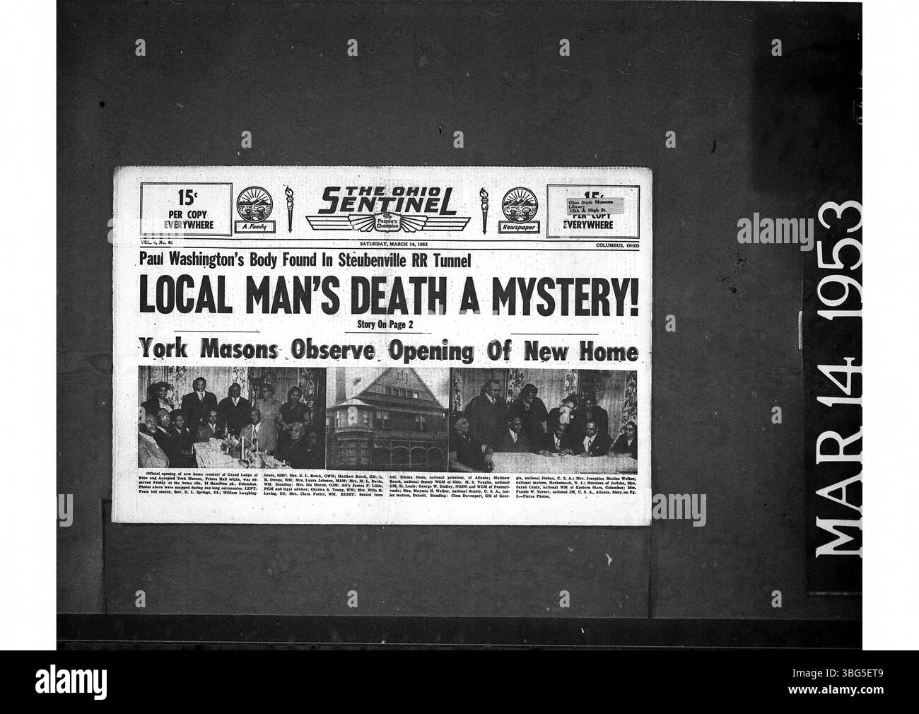 The Ohio Sentinel, a prominent African American newspaper in Columbus ...