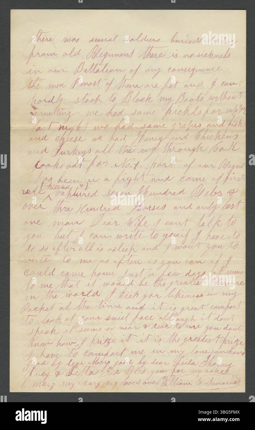 This is the fourth page of the letter from William McKnight to Samaria ...