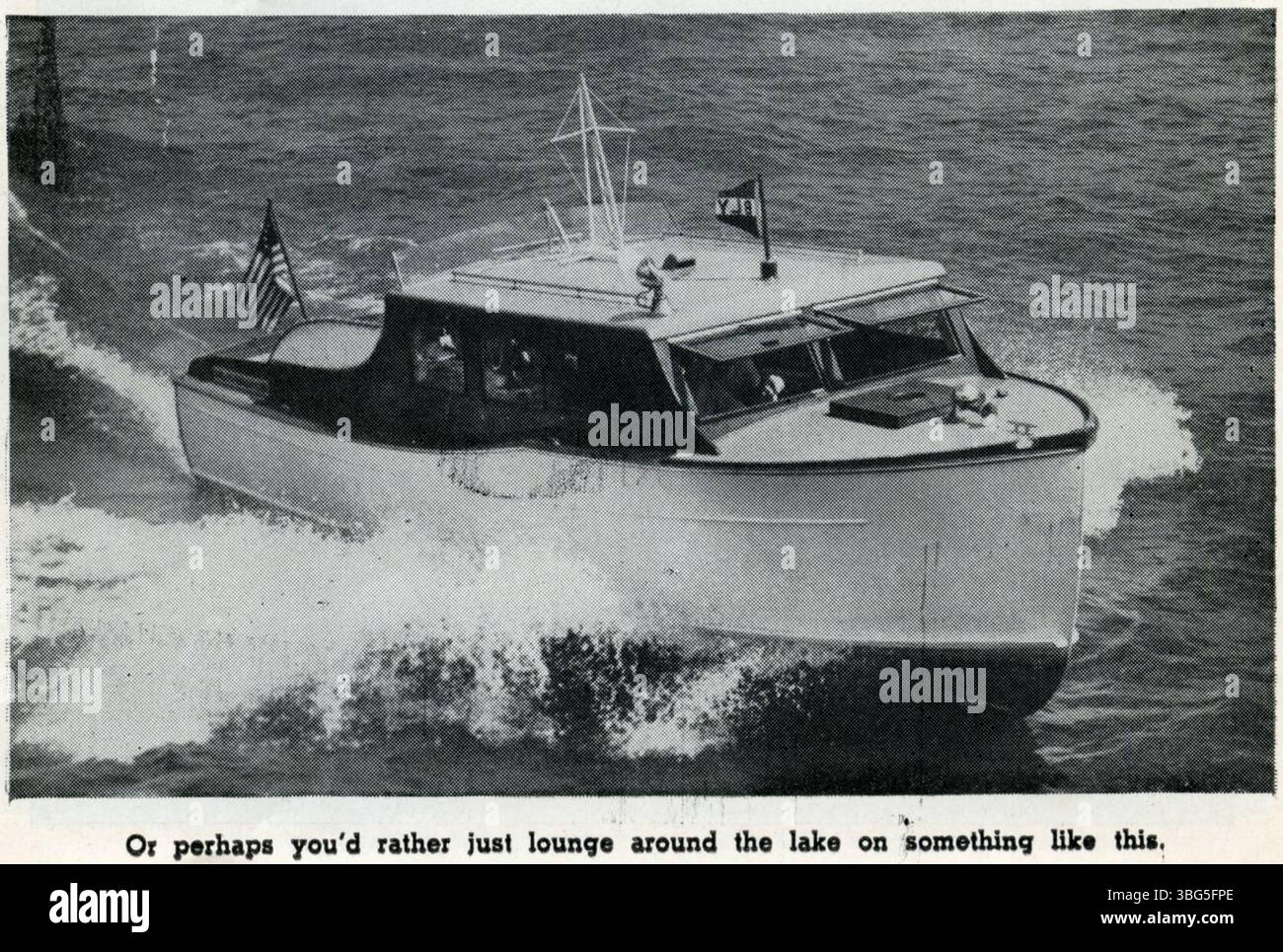 A 1945 black and white photograph of Buckeye Lake, showing views of ...