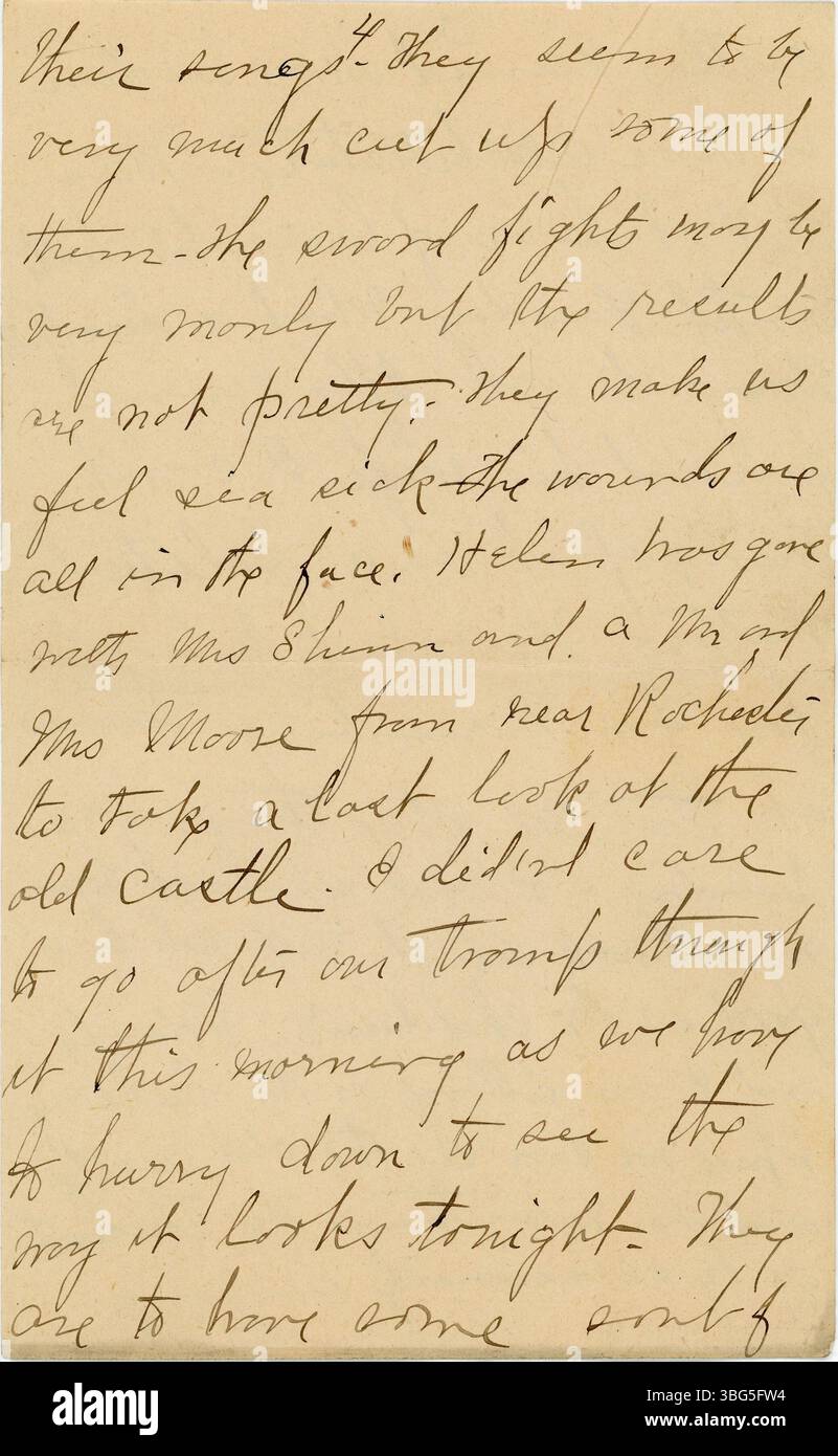 Ellen Beatty Henderson's letter to Charles G. Henderson, dated June 29 ...