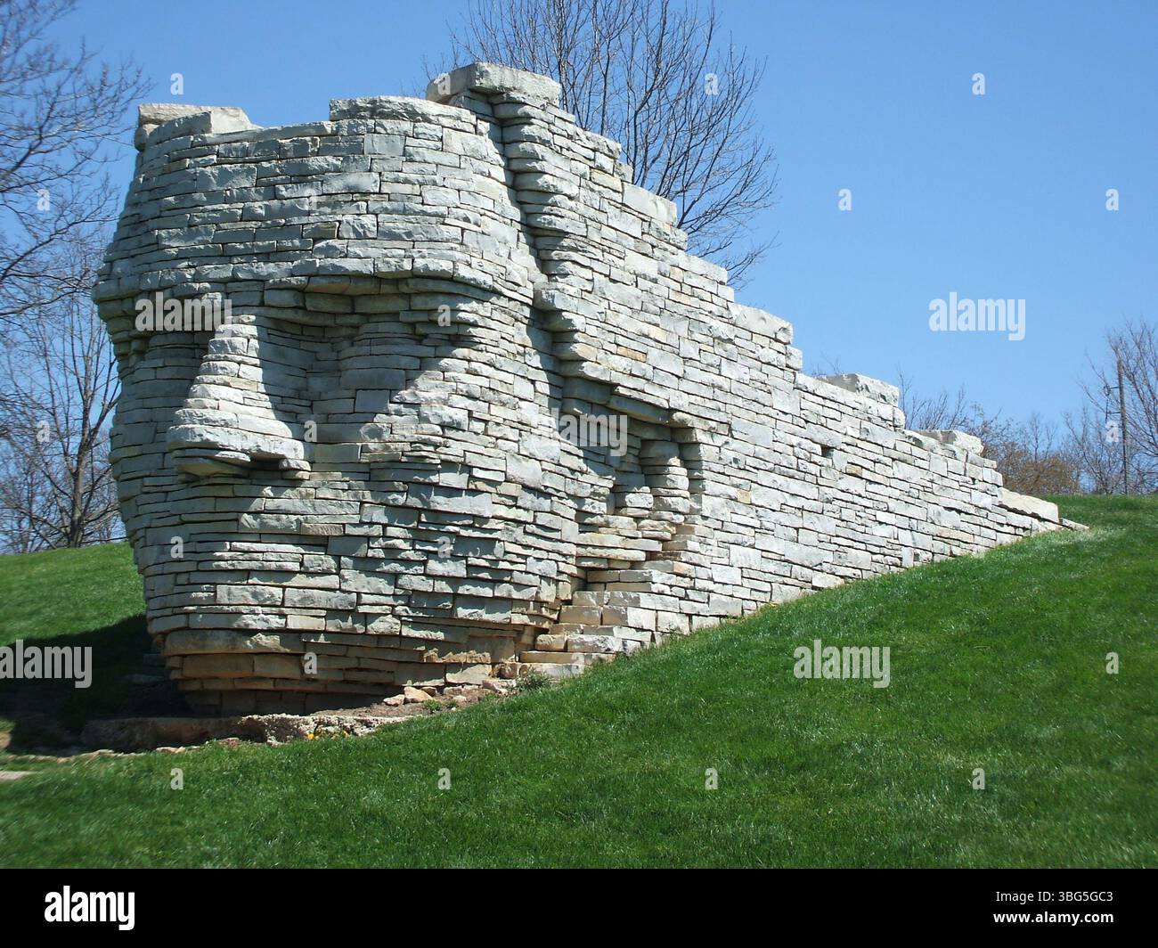 The Leatherlips sculpture, created by Ralph Helmick, was the first ...