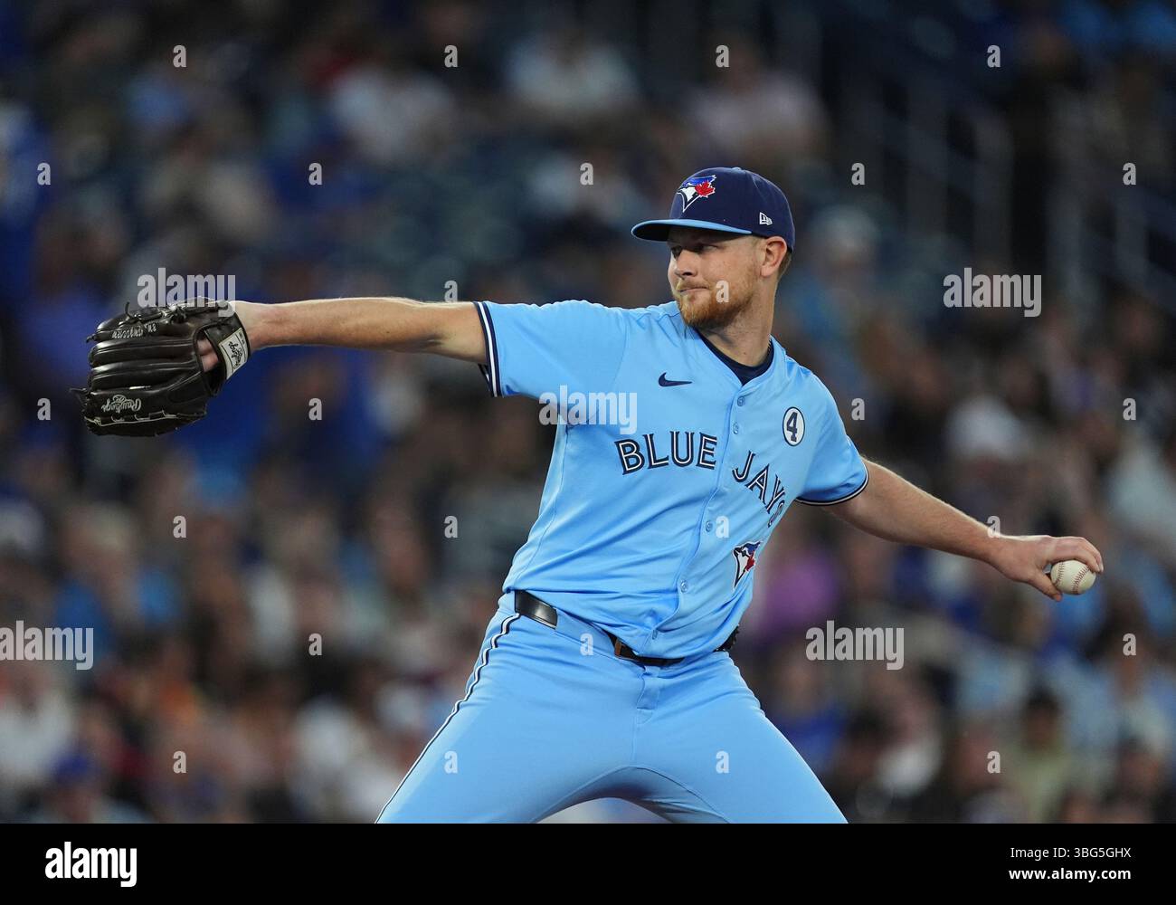 TORONTO, ON - JUNE 03: Toronto Blue Jays Pitcher Eric Lauer (56 ...