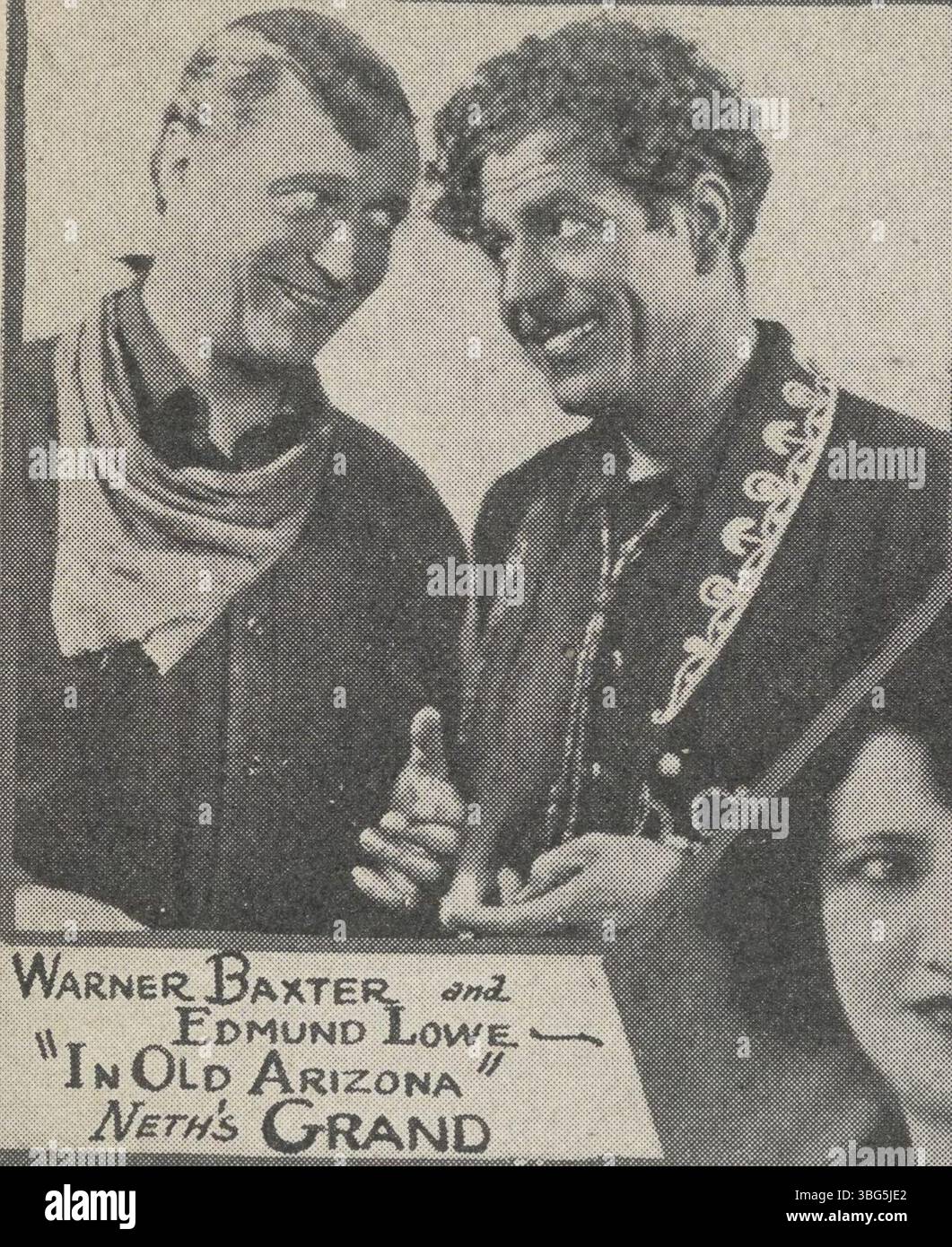 This 1929 advertisement features Warner Baxter, portraying the Cisco ...