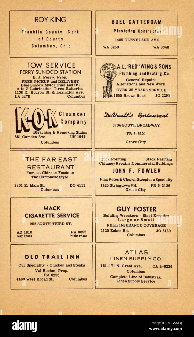 The Official Race Program for the 1954 Ohio State Fair from August 27 ...