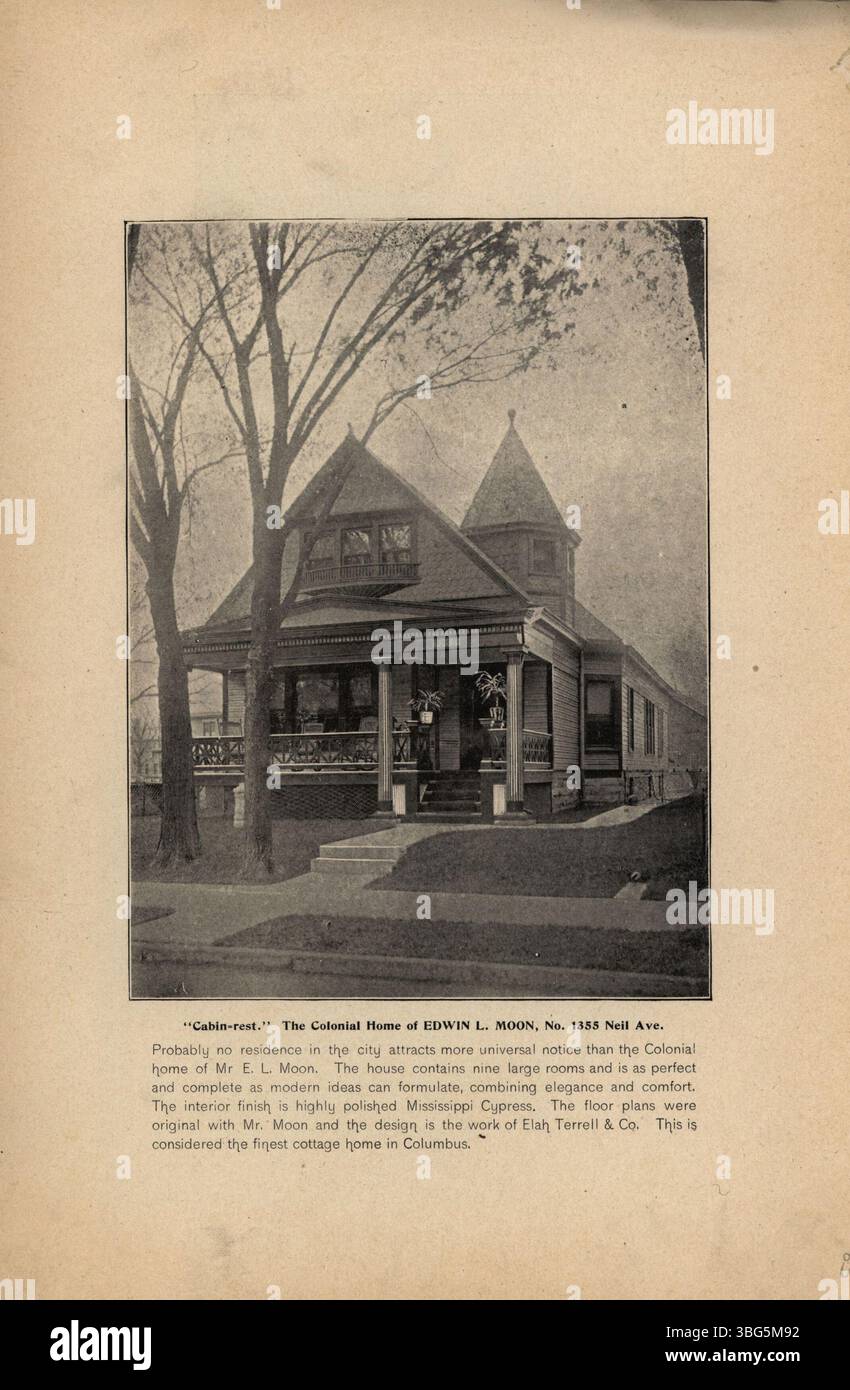 This 1897 photograph showcases the grand homes of Columbus, Ohio, at ...