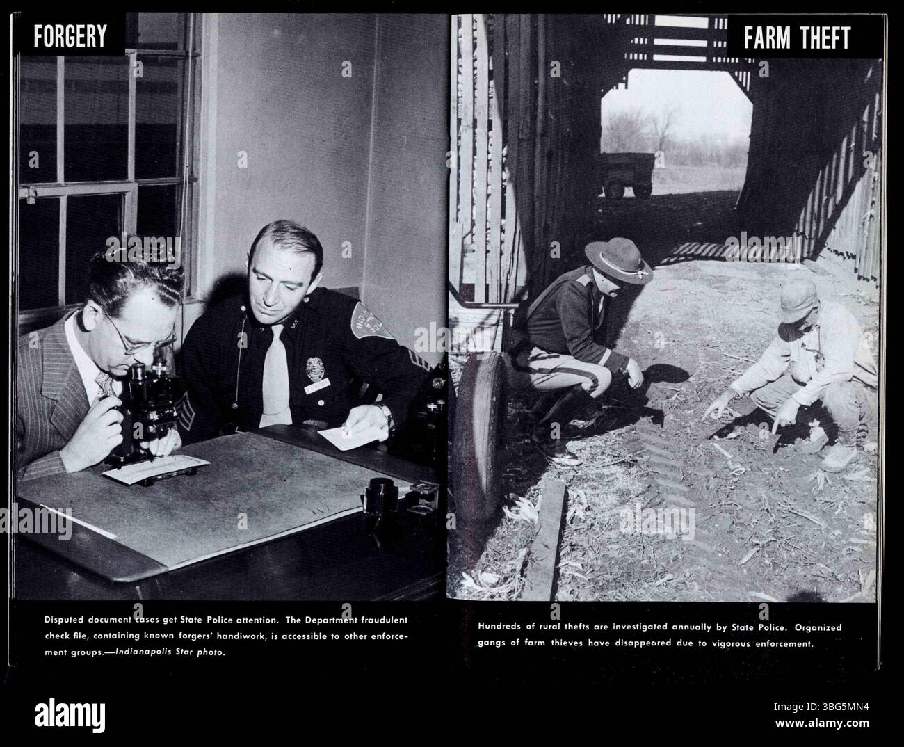 This 1949 pamphlet discusses the Indiana State Police, featuring ...