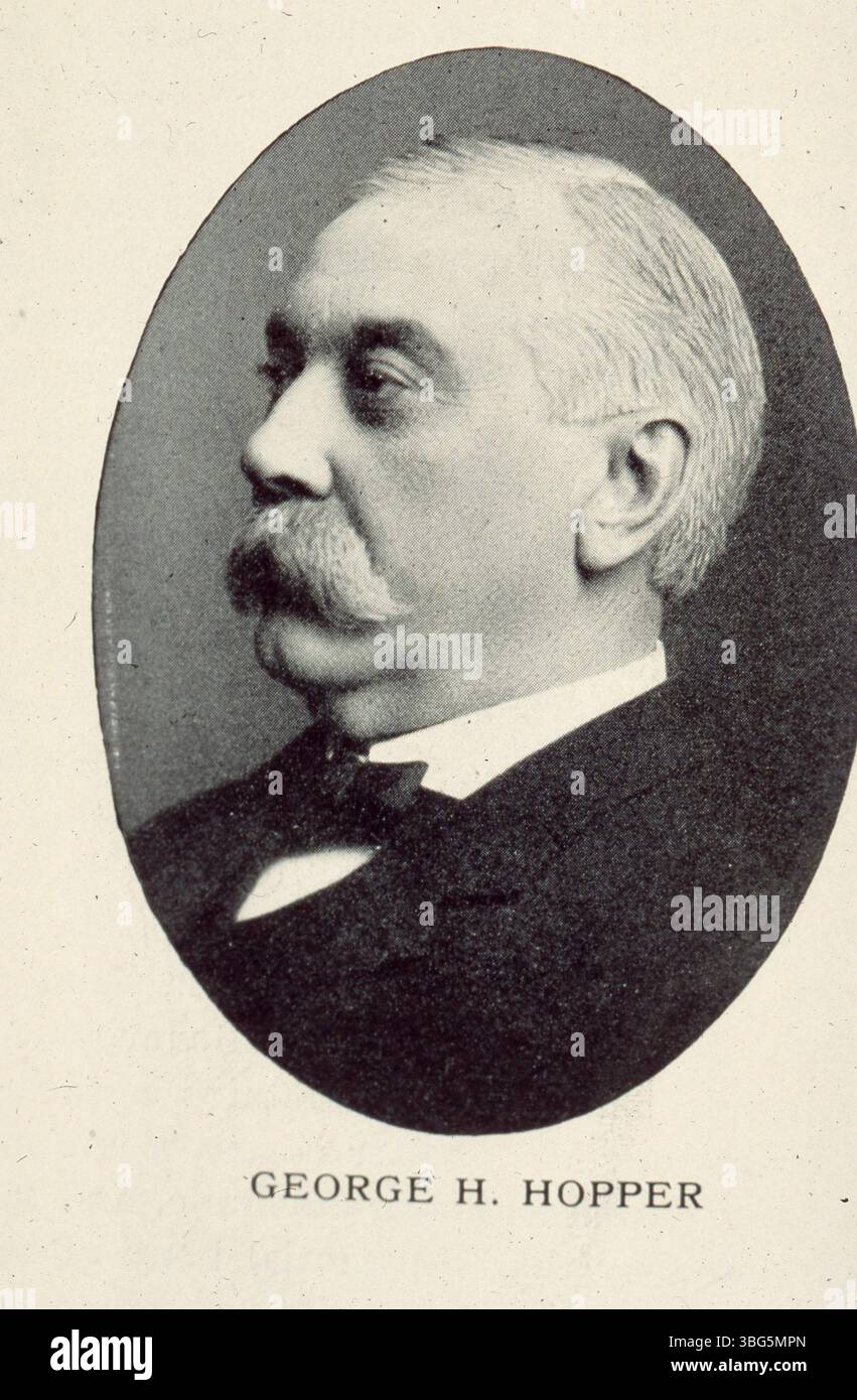 This portrait from 1906 or 1905 depicts George H. Hopper (1838-1905 ...