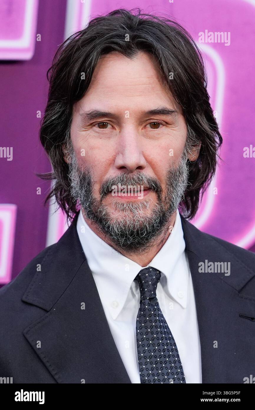 Keanu Reeves arrives at the premiere of "Ballerina" on Tuesday, June 3 ...