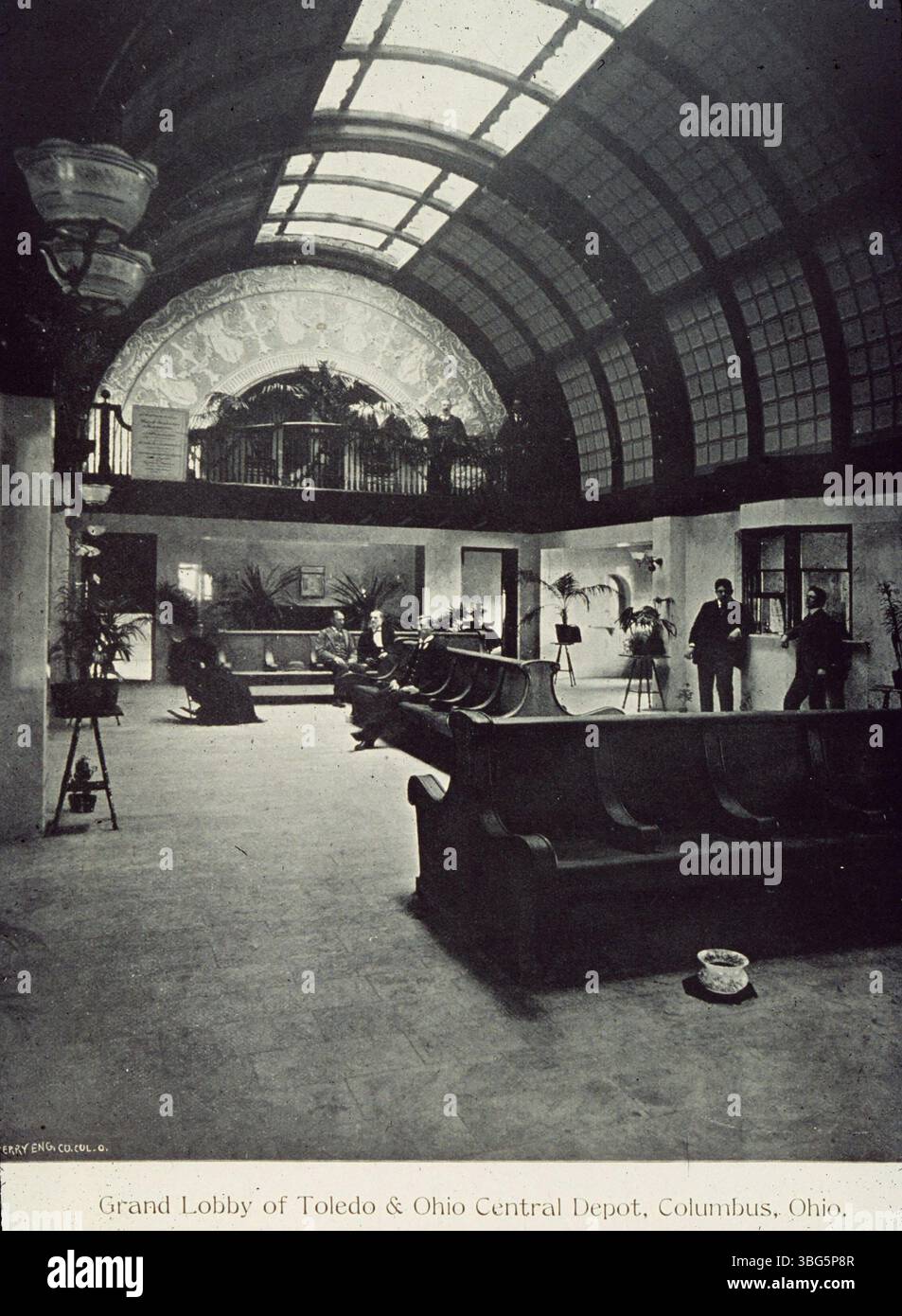 An interior view of the Toledo and Ohio Central Railroad Depot from ...