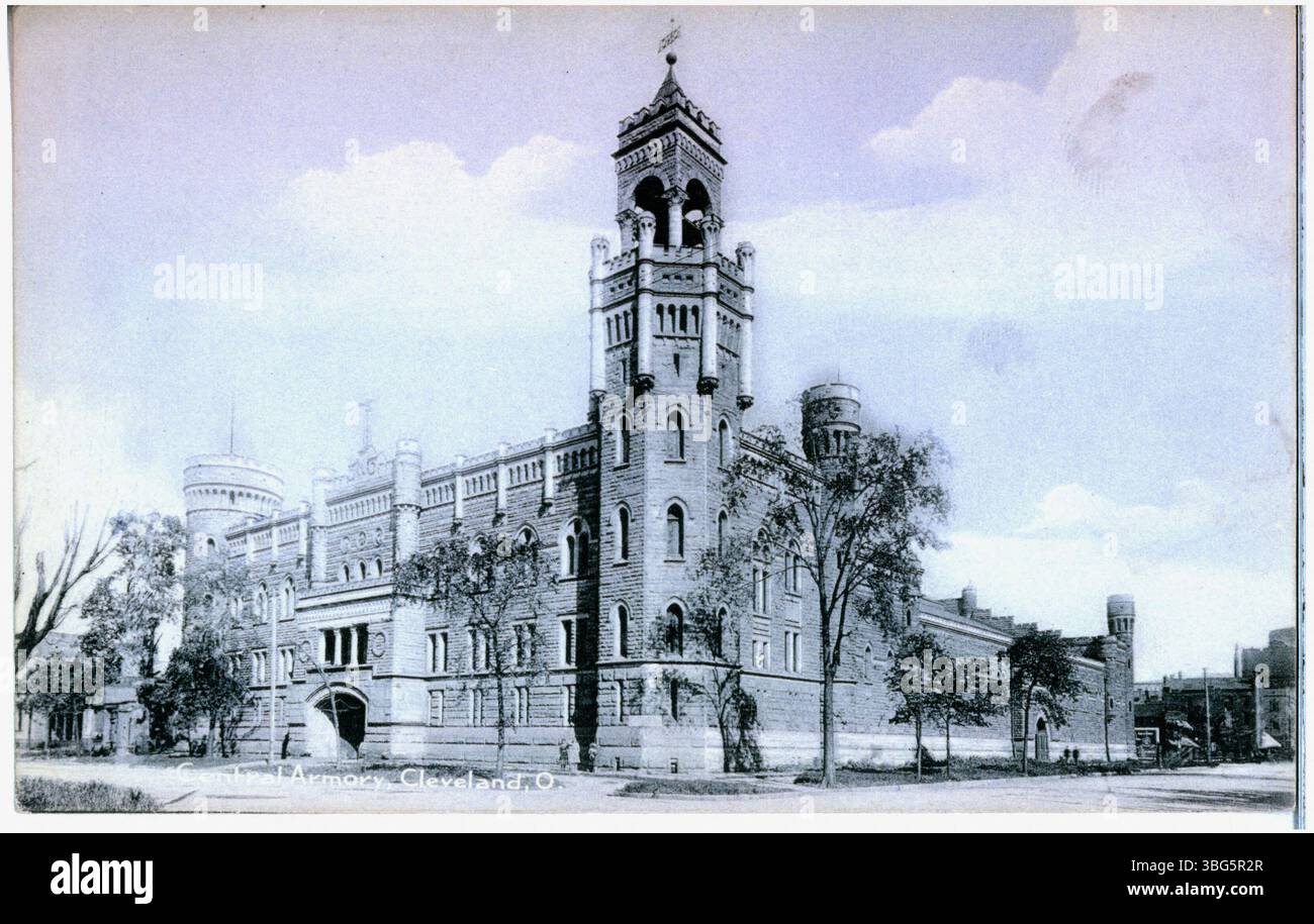 This image shows the Central Armory of the Ohio National Guard in ...
