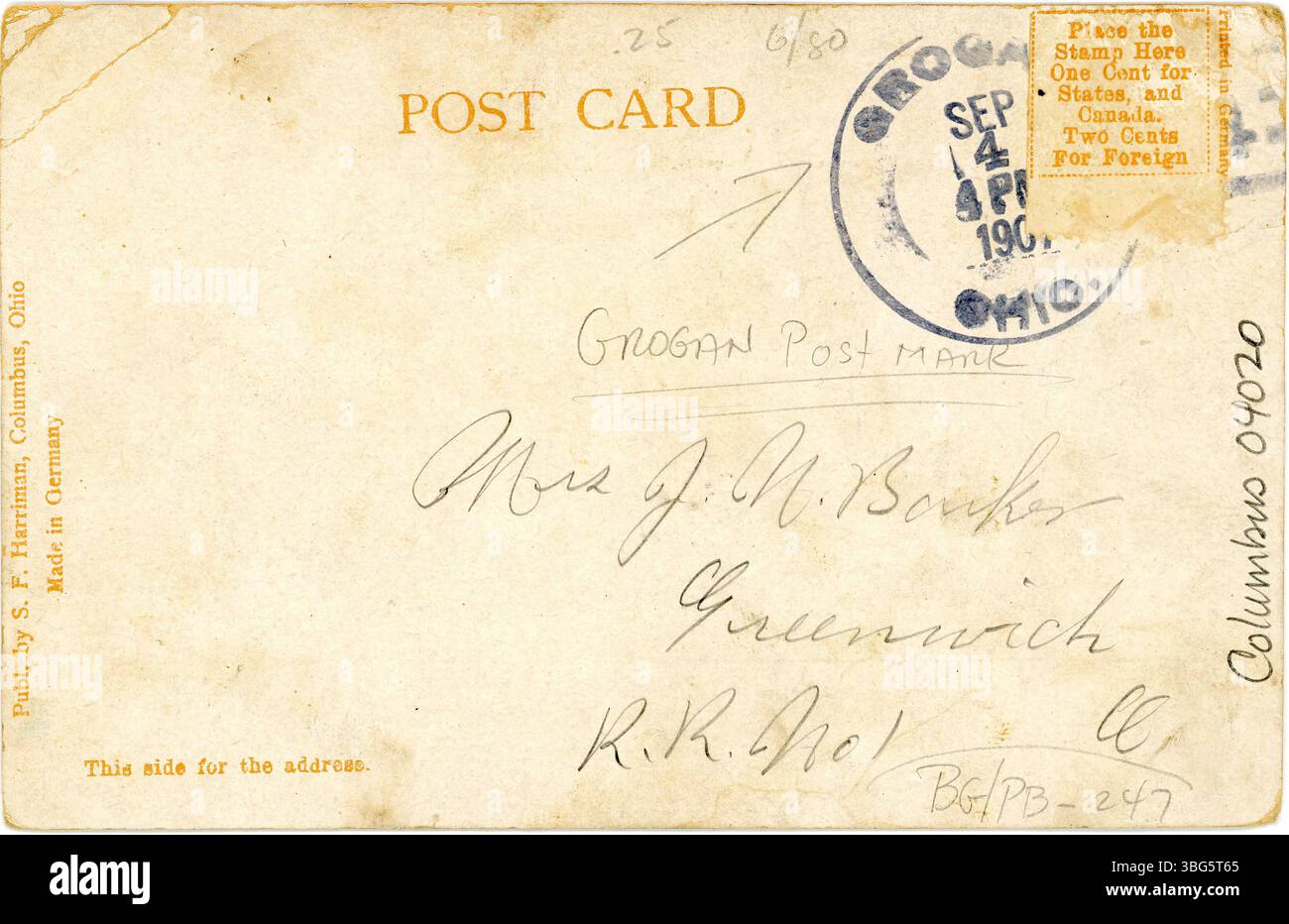 This color postcard shows the Ohio Penitentiary in Columbus, Ohio, a ...