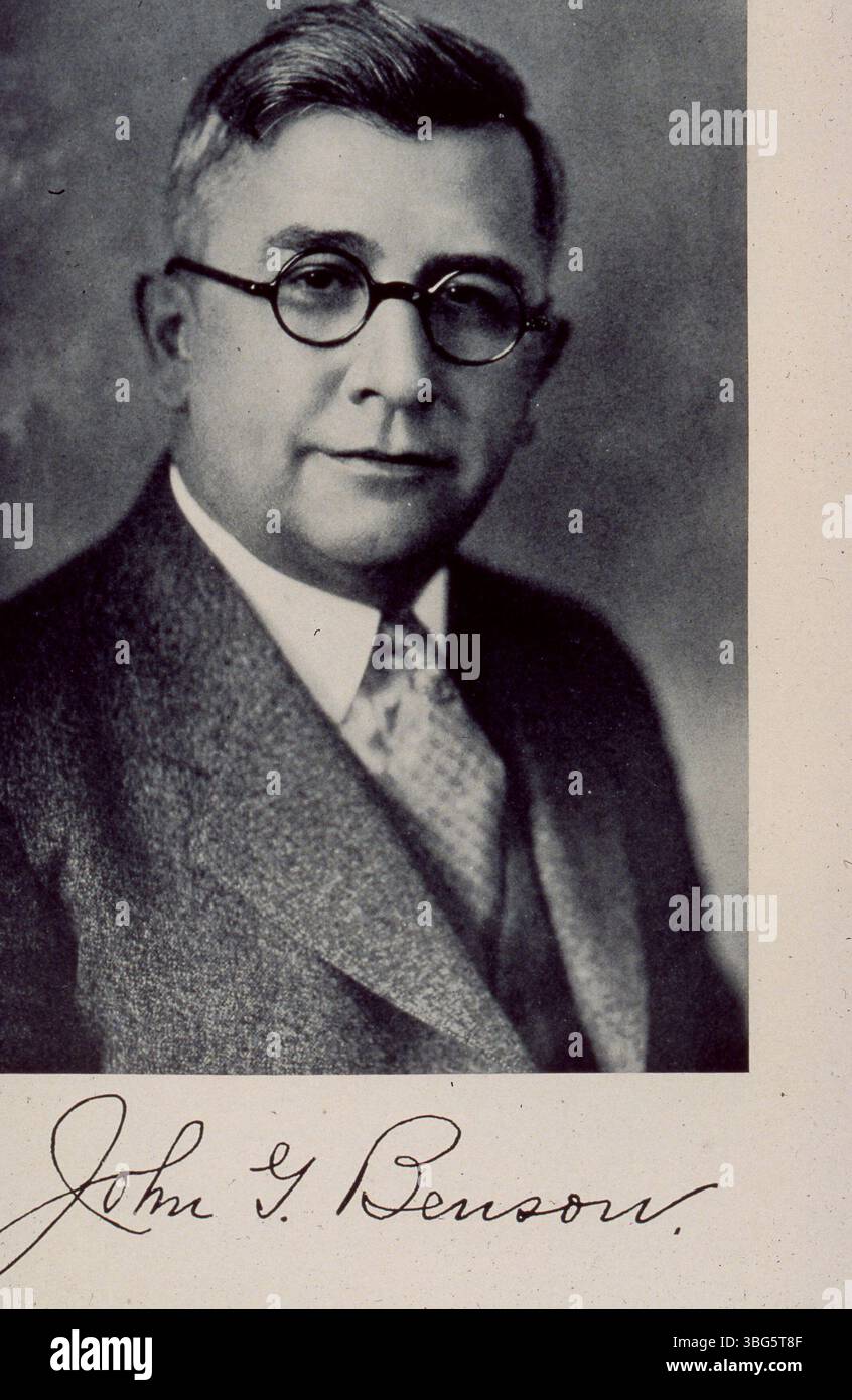 John G. Benson (1881-) was a Methodist minister and superintendent of ...