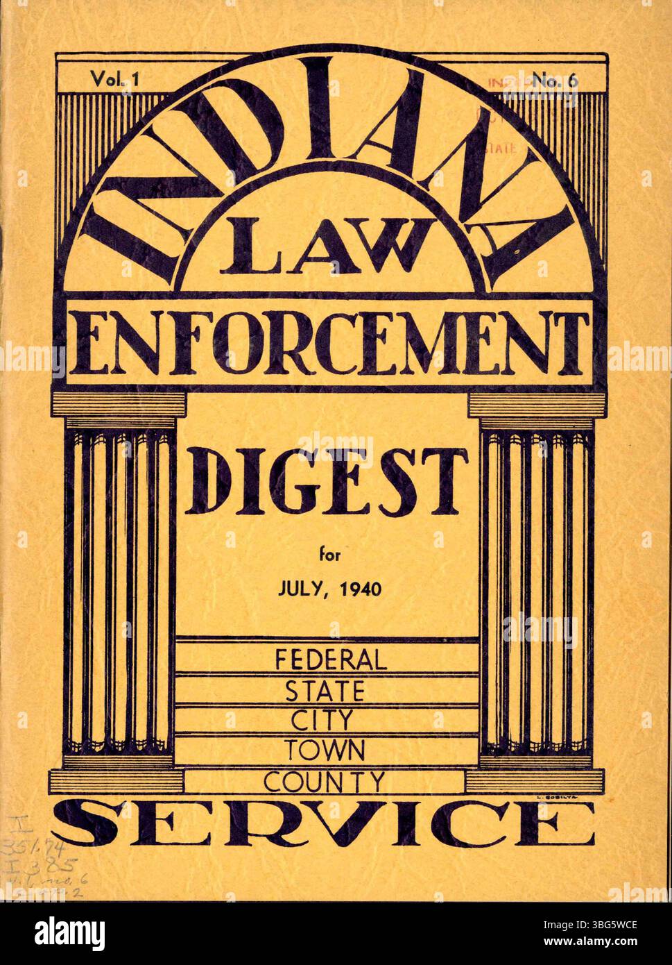The Indiana Law Enforcement Digest from July 1940 features detailed ...