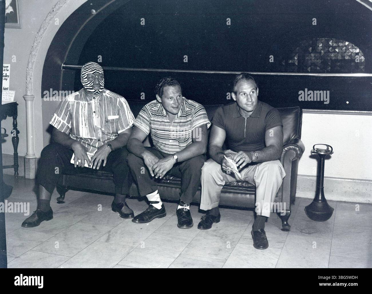 Photographic documentation from 1958 shows professional wrestling ...