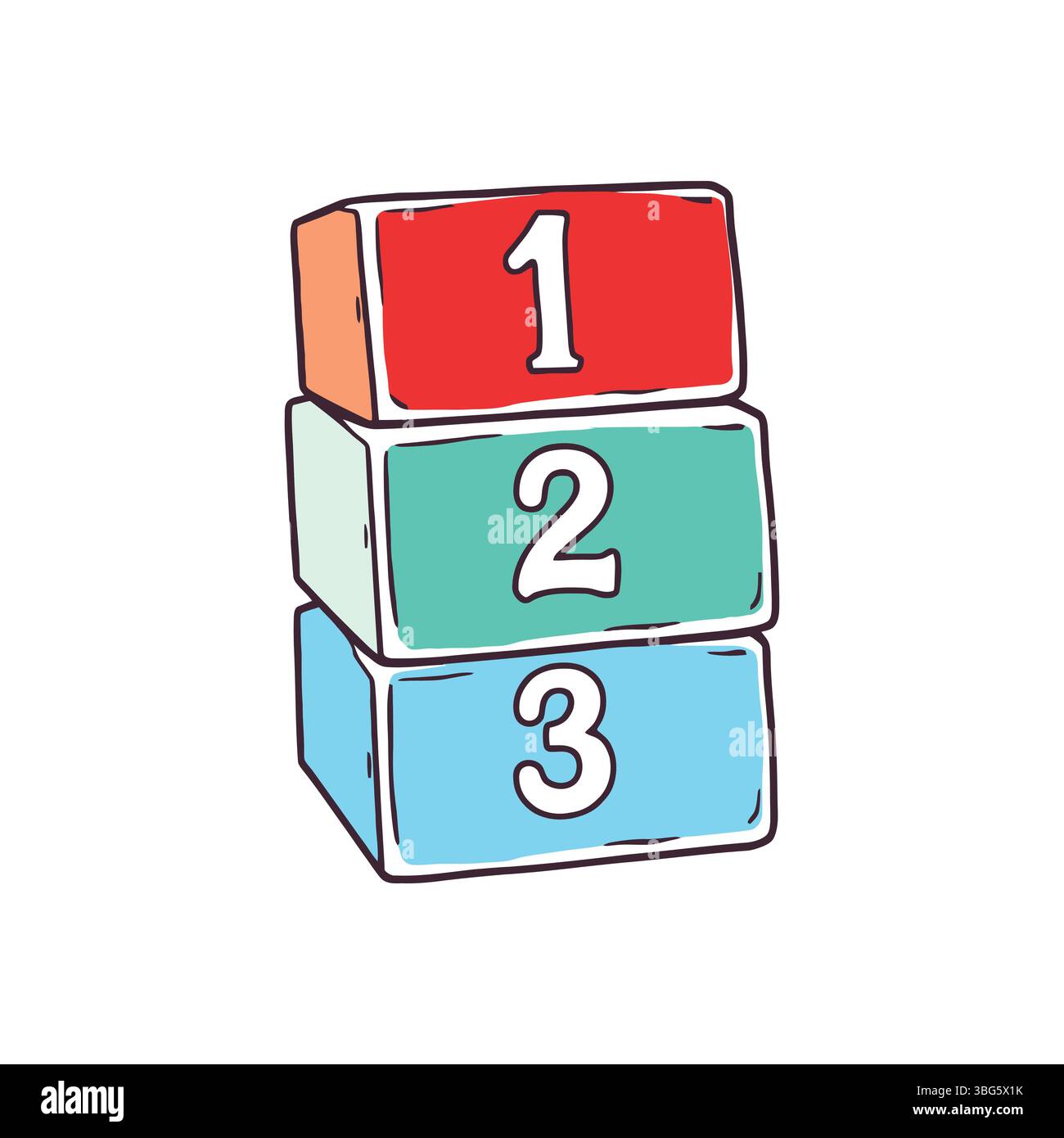 Numbers stack Stock Vector Images - Alamy