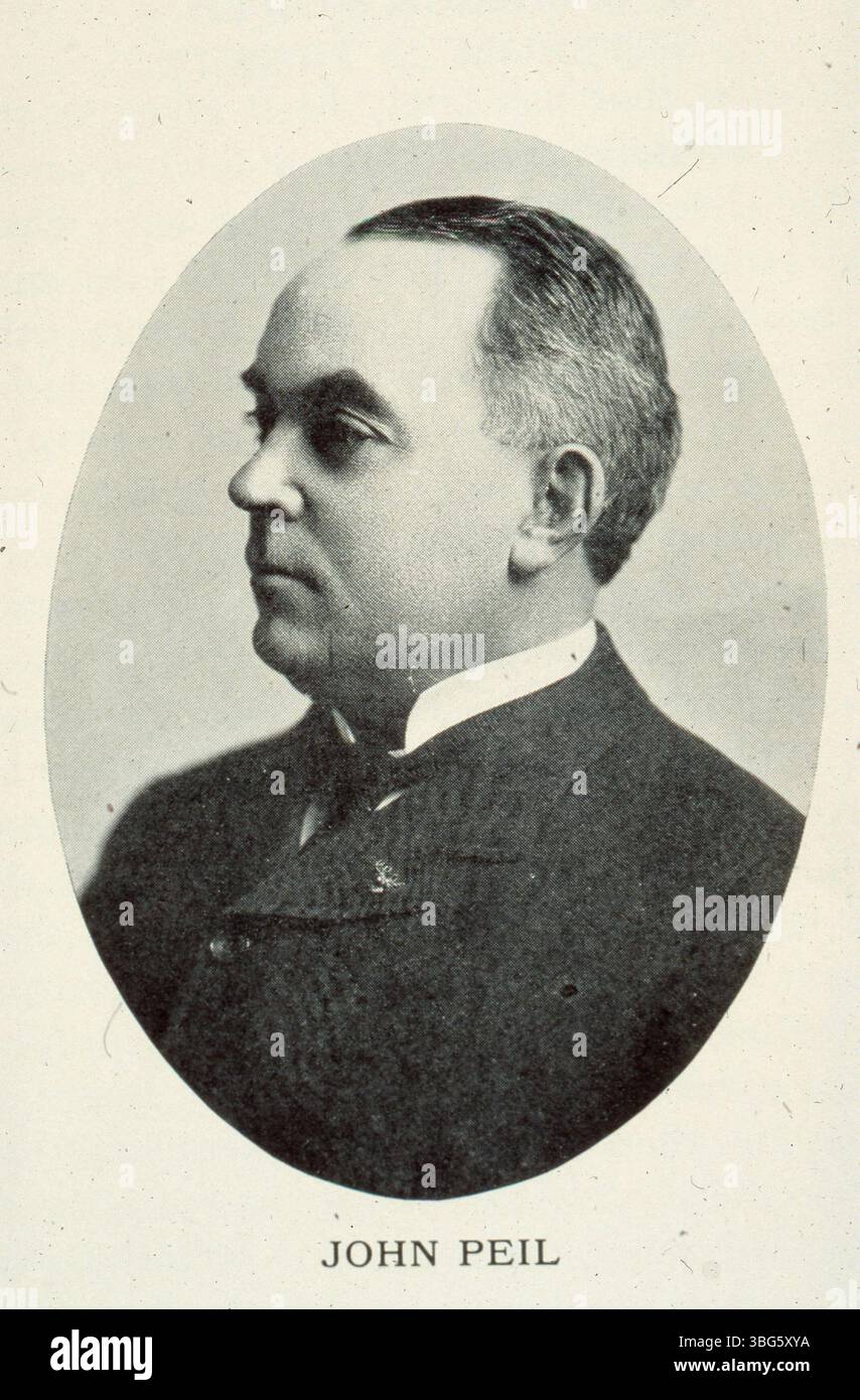 A 1906 portrait of John Peil, a German-born entrepreneur who founded ...