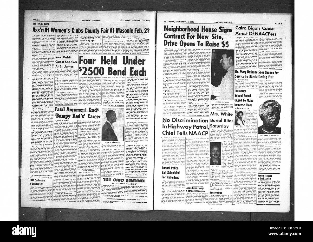 In the February 1952 edition, the Ohio State Sentinel continues to address topics of relevance ...