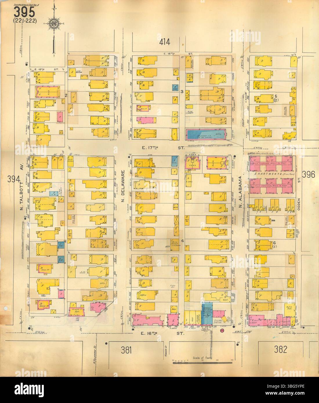 The 1948 Indianapolis Sanborn Map #395 offers a historical view of the ...